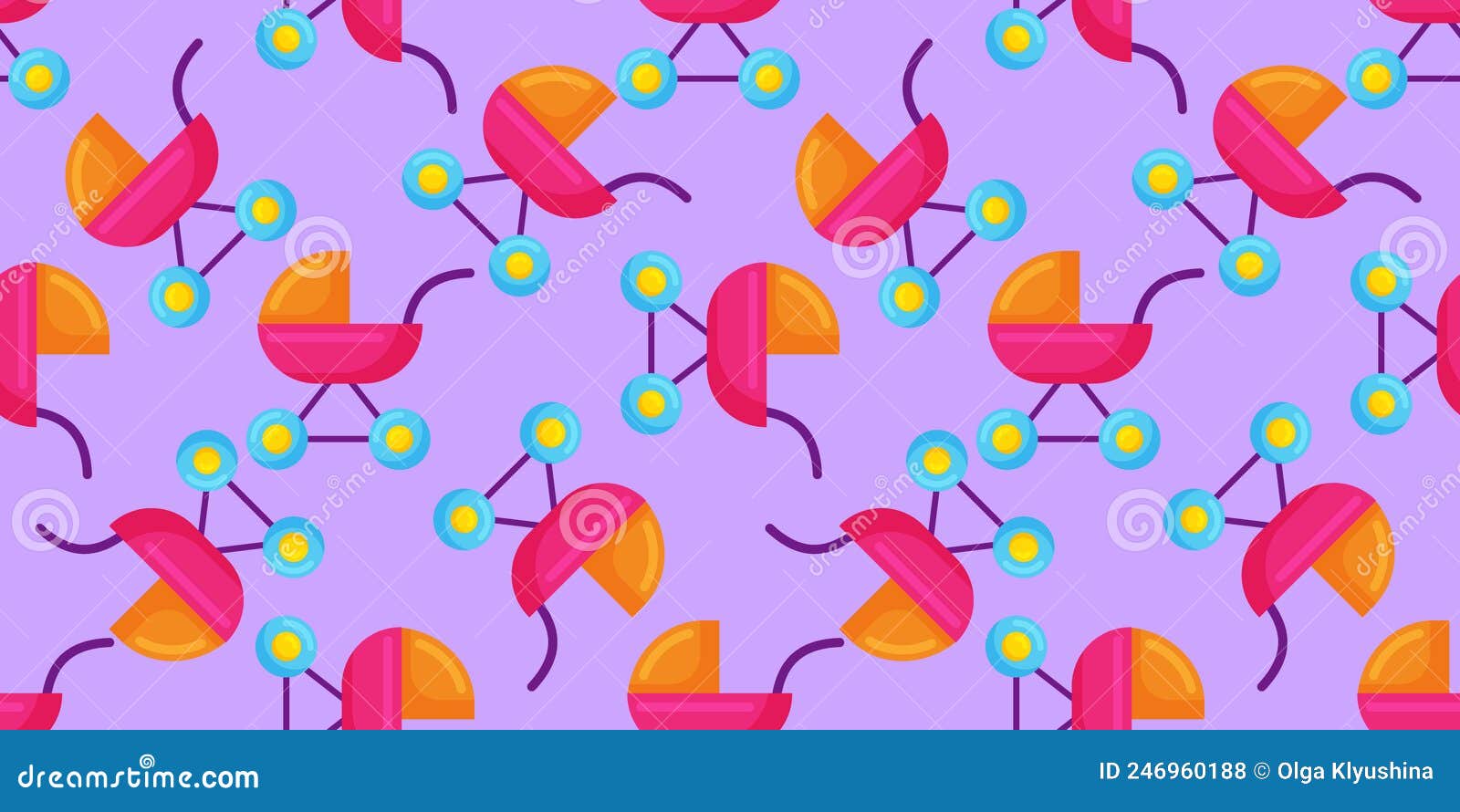 Baby Stroller Pattern Seamless Background Texture Repeat Wallpaper ...