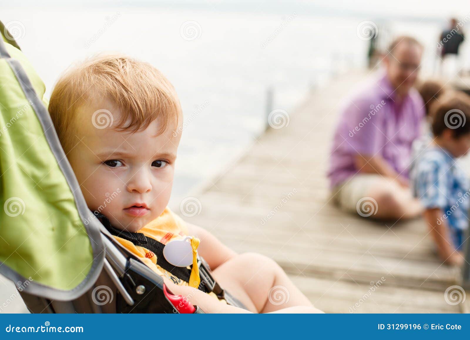 Baby in a stroller stock photo. Image of nature, caucasian - 31299196