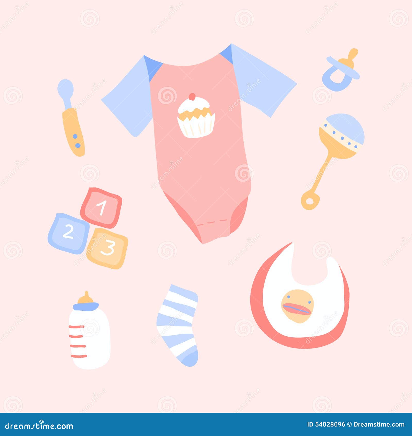 Baby Stuff stock illustration. Illustration of birth - 54028096