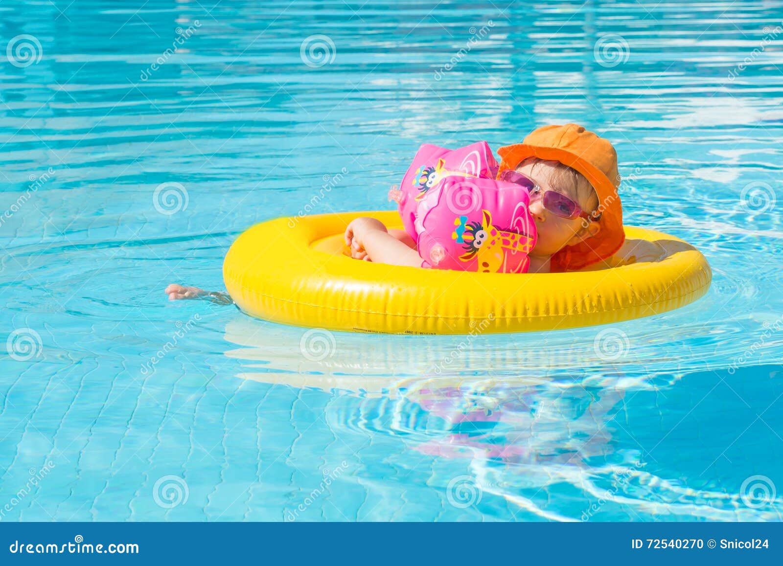 Baby summer swimming pool stock photo. Image of ring - 72540270