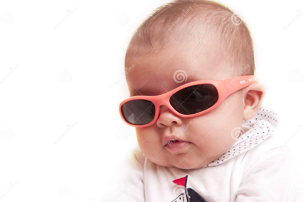 Baby with sunglasses stock photo. Image of person, girl - 24893678