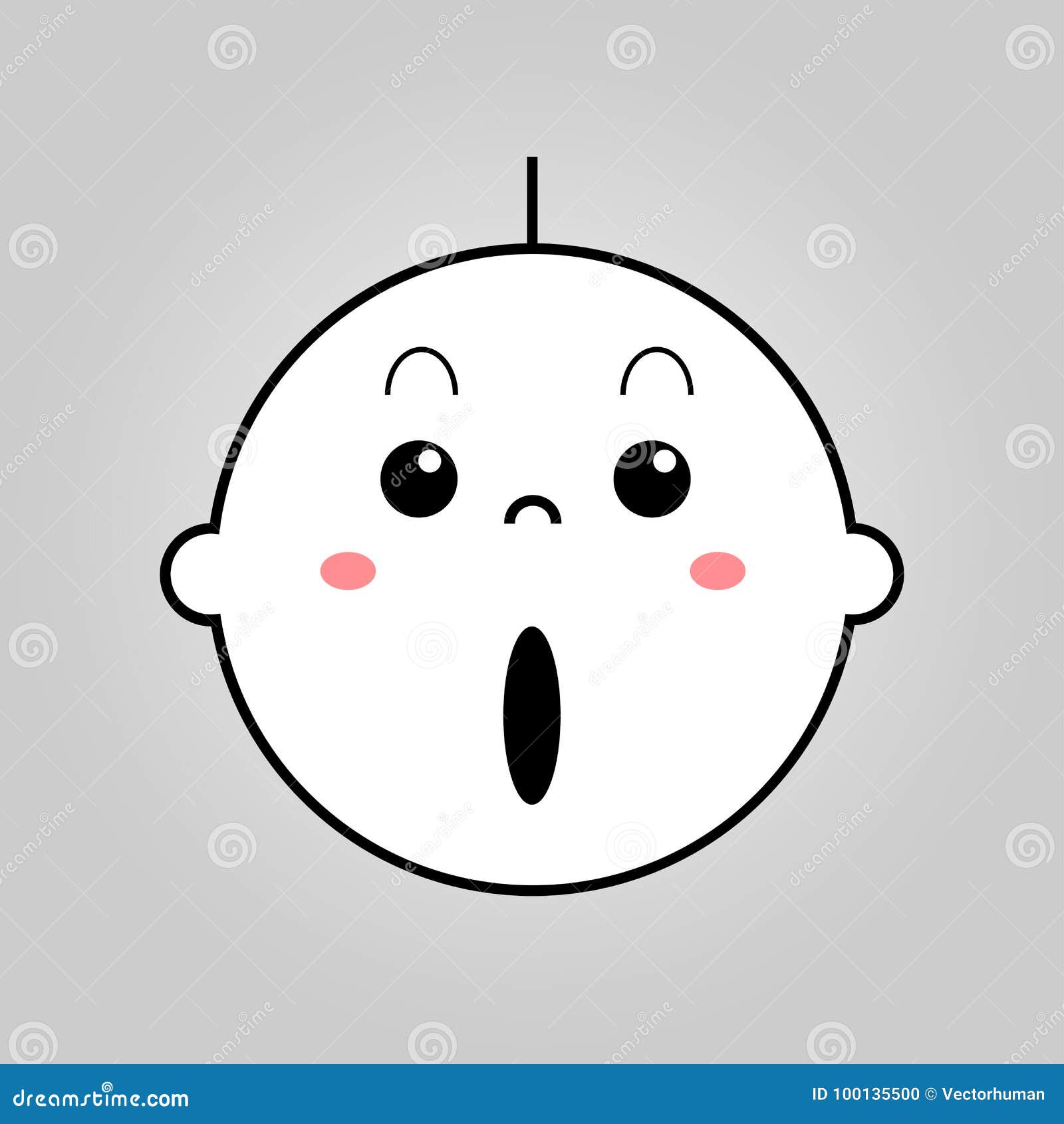 Baby surprised stock vector. Illustration of people - 100135500