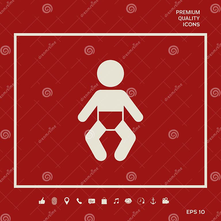 Baby Symbol Icon. Graphic Elements for Your Design Stock Vector ...