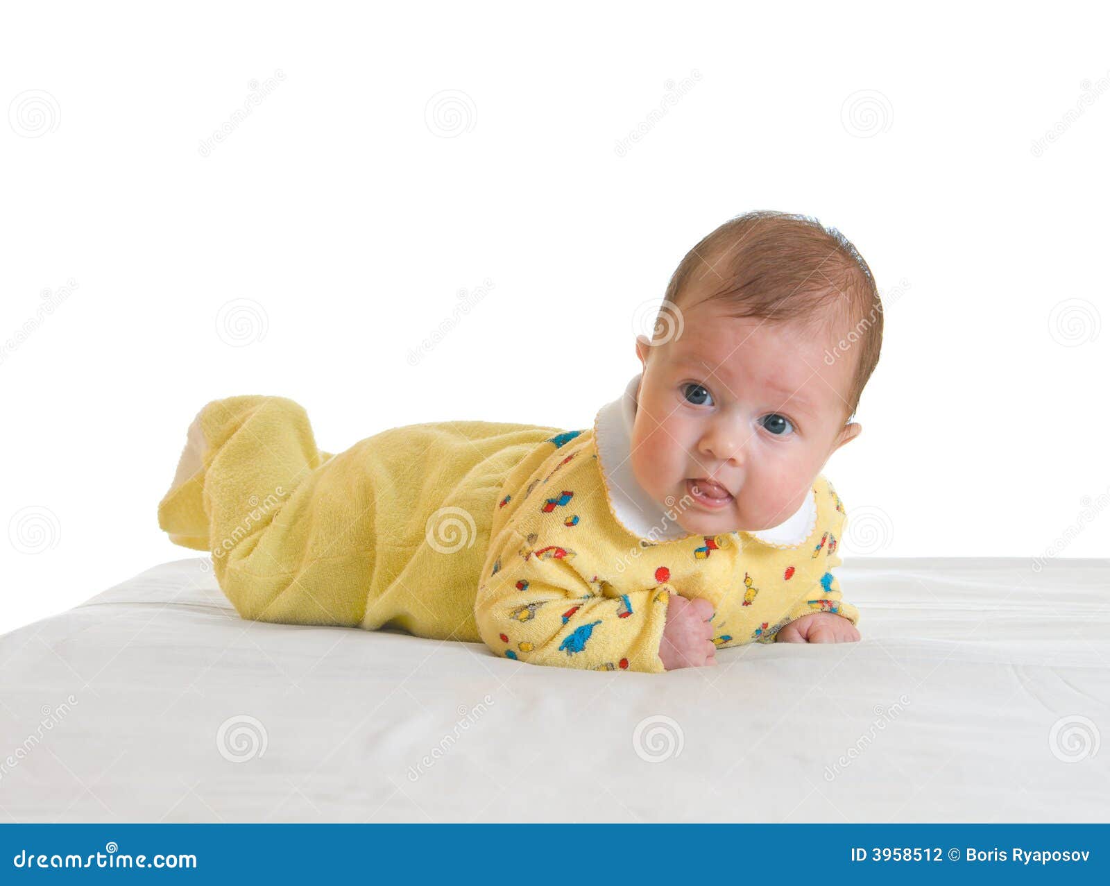 Baby on table isolated stock photo. Image of childbirth - 3958512