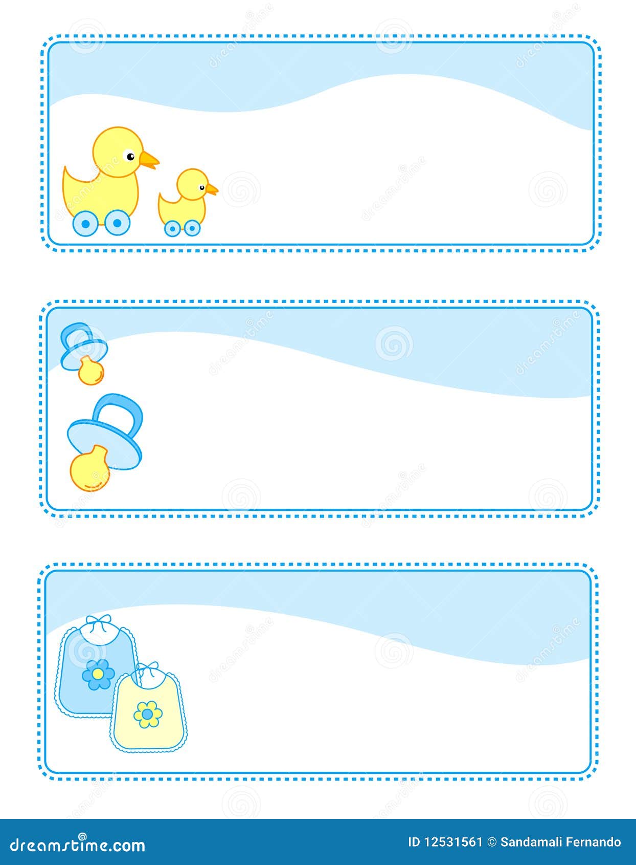 Baby tags / banners set stock vector. Illustration of blank - 12531561