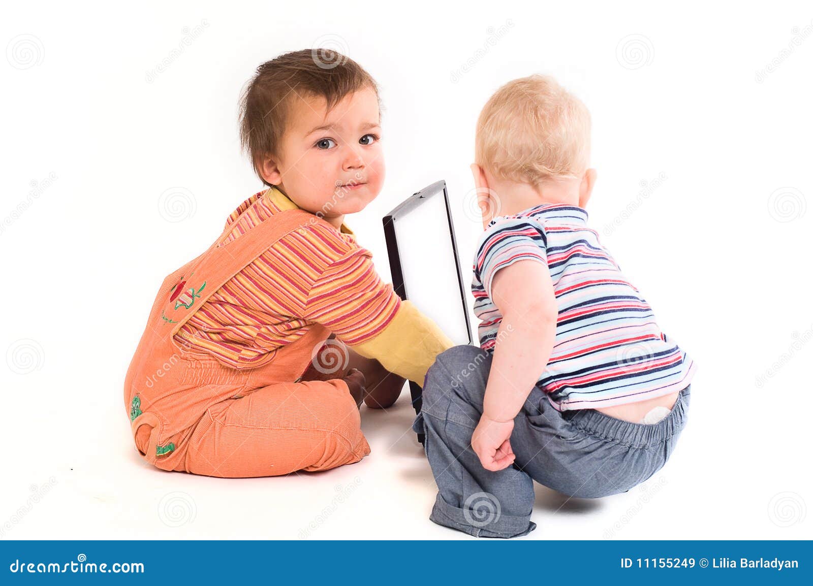 Baby tech support stock image. Image of children, work - 11155249