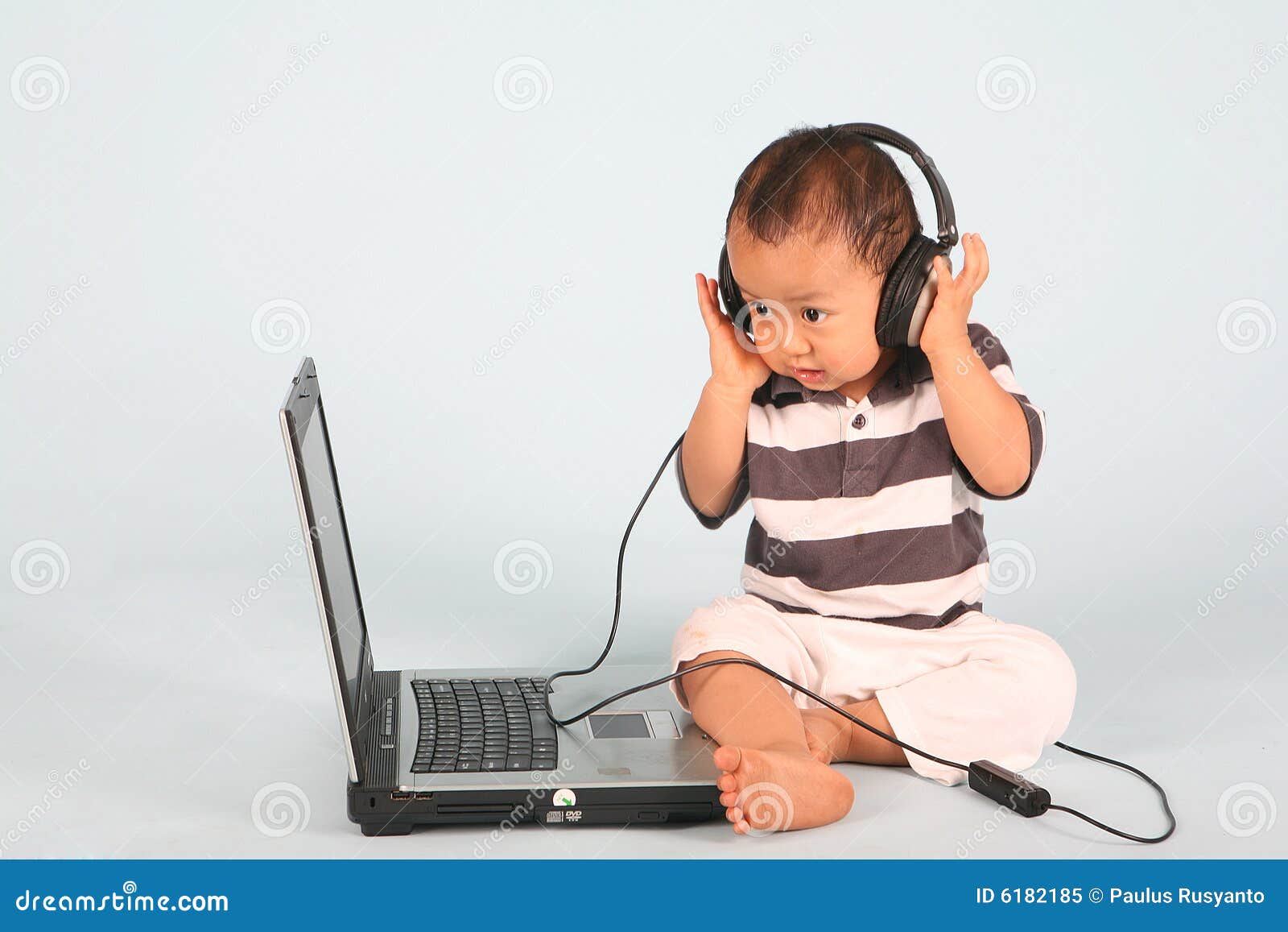 Baby and Technology stock image. Image of screen, expression - 6182185