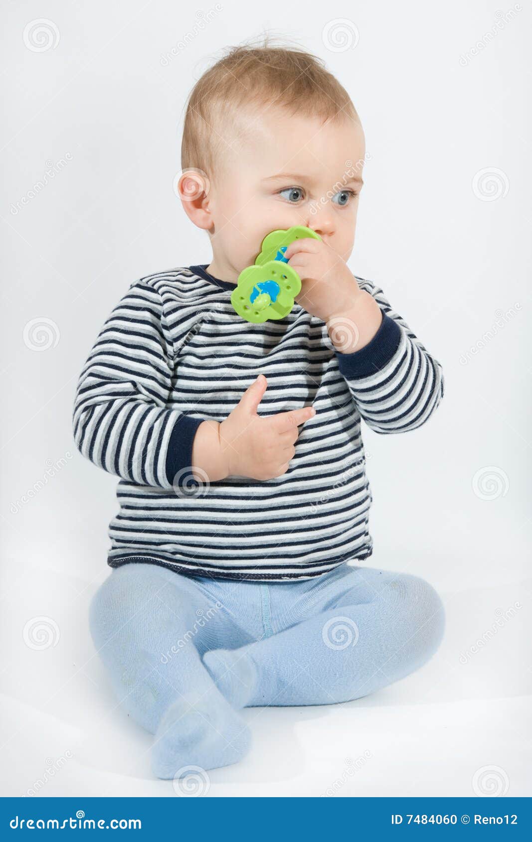 Baby with teether stock photo. Image of boys, little, children - 7484060