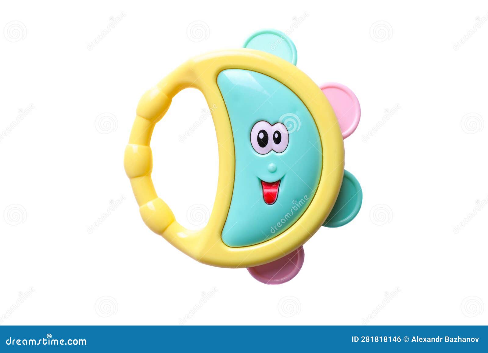 Baby Teething Toy in the Shape of the Moon Stock Photo - Image of baby ...
