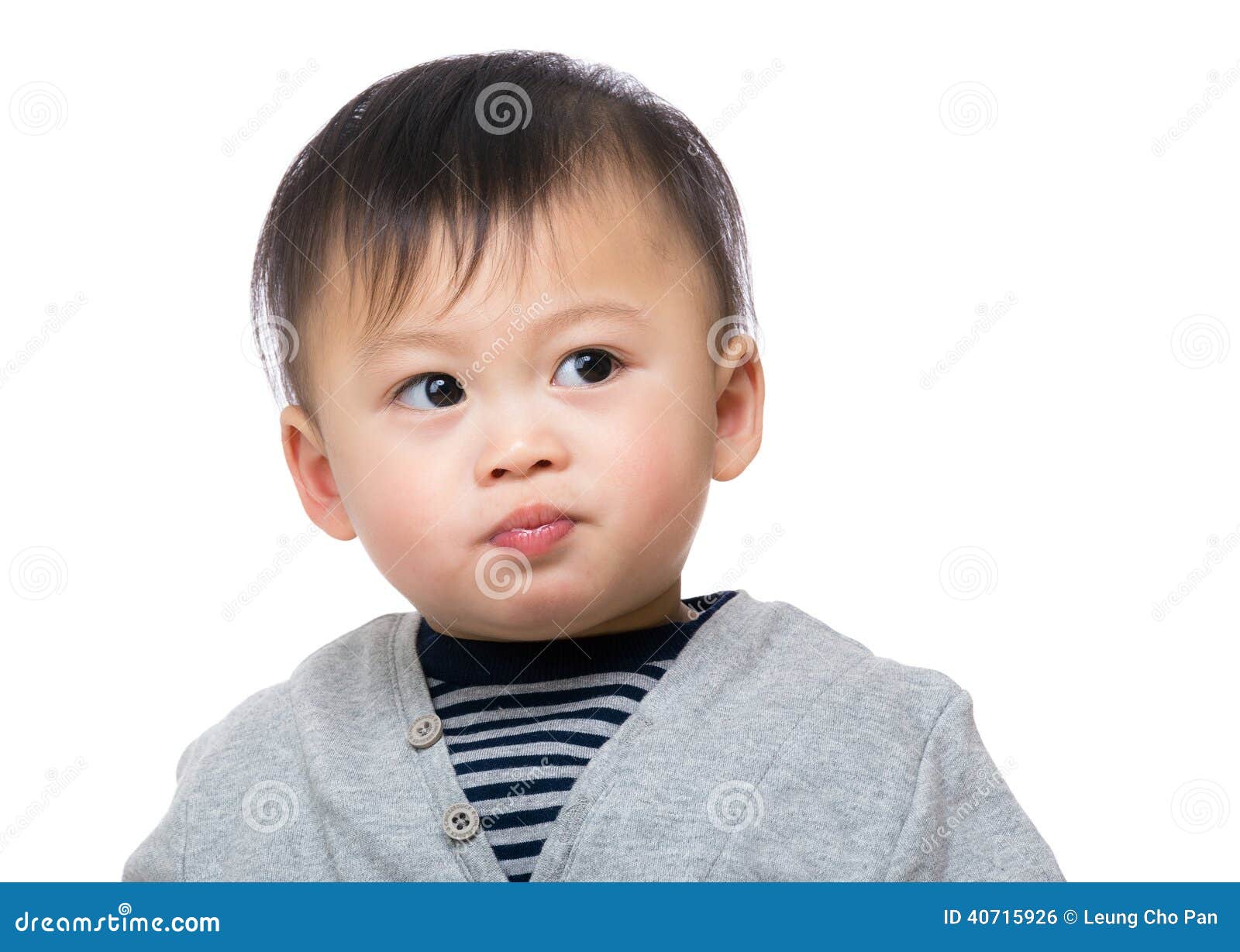 Baby thinking stock photo. Image of childcare, happiness - 40715926