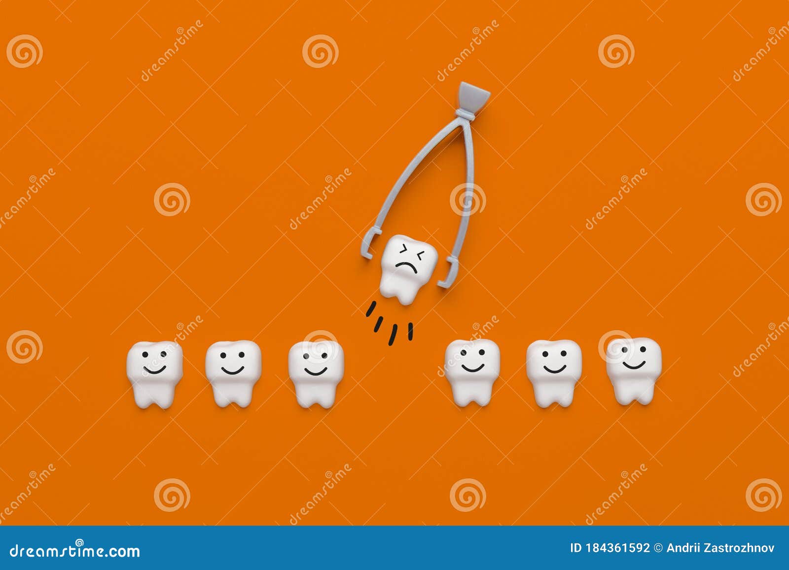 Baby Tooth Extraction. Surgery of Children`s Teeth, Concept Stock Photo ...