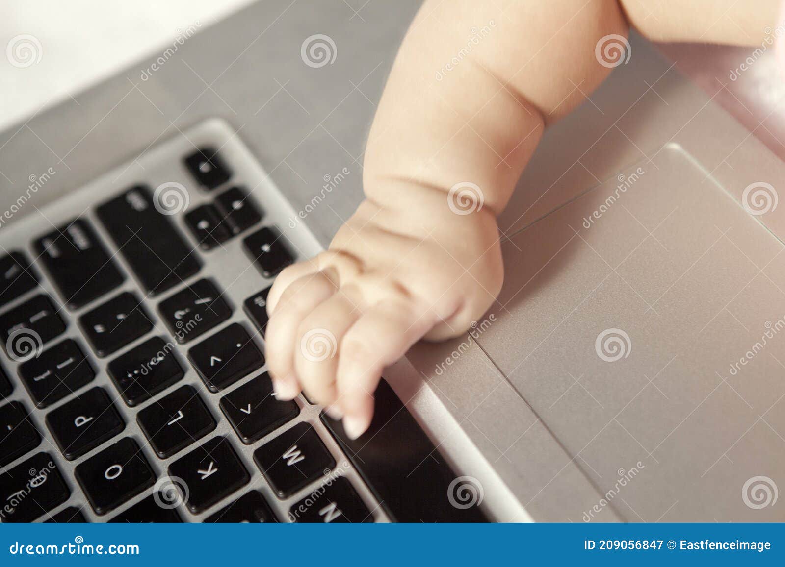 Baby Touching Computer Keyboard Stock Image - Image of laptop, china ...