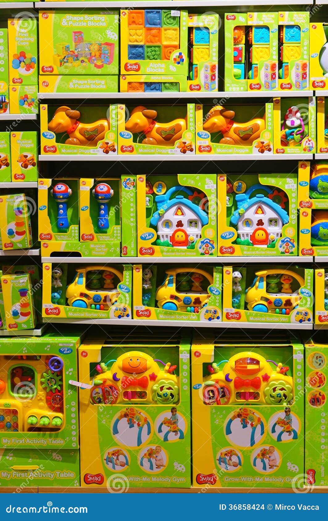 Baby toys editorial stock image. Image of toys, packed - 36858424