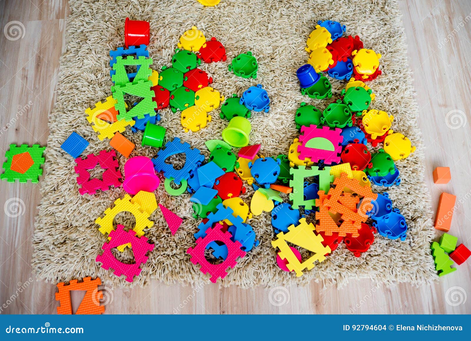 Baby toys on floor stock photo. Image of concept, pyramid - 92794604