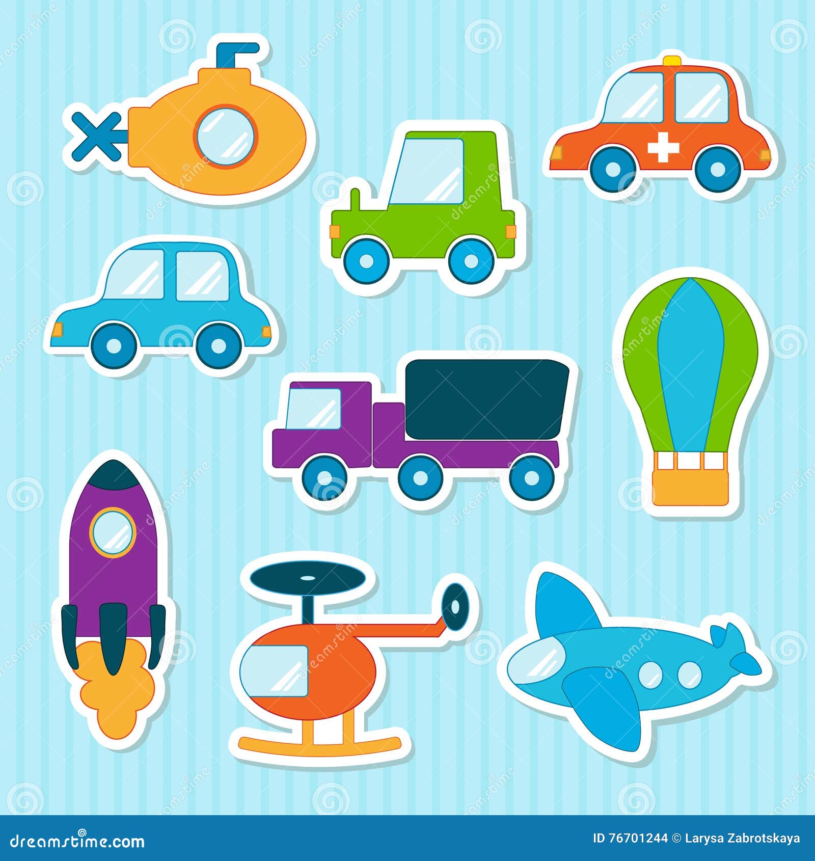 Baby Toys Stickers stock vector. Illustration of holiday - 76701244