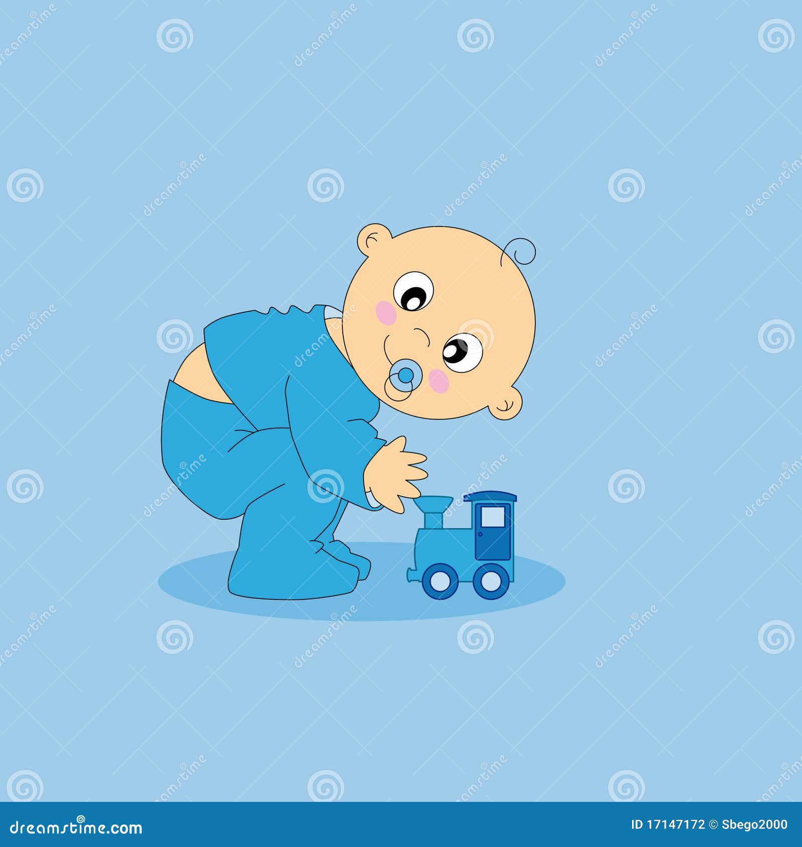 Baby-train stock vector. Illustration of pattern, card - 17147172