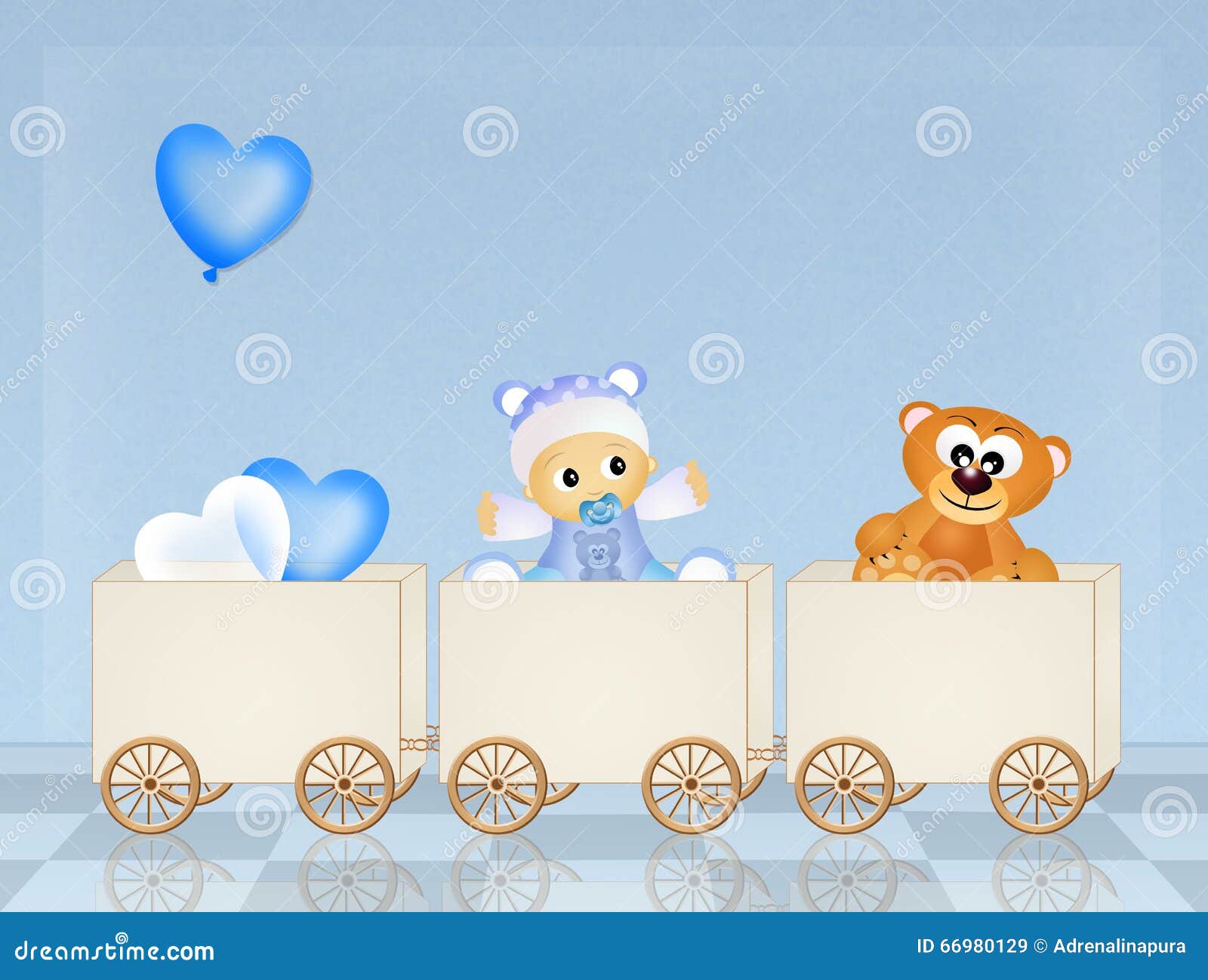 Baby on train stock illustration. Illustration of born - 66980129