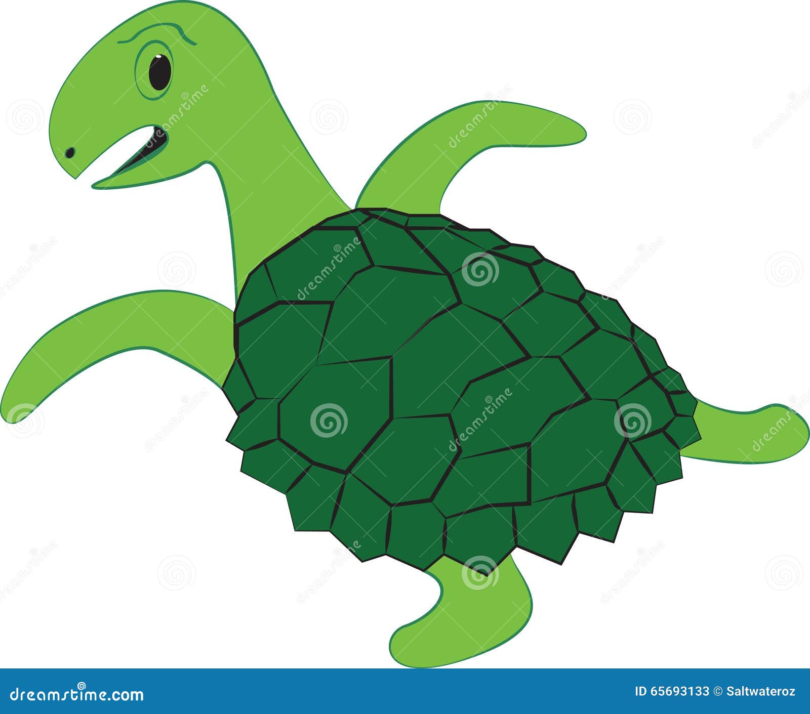 Green turtle stock vector. Illustration of stylized, marine - 65693133