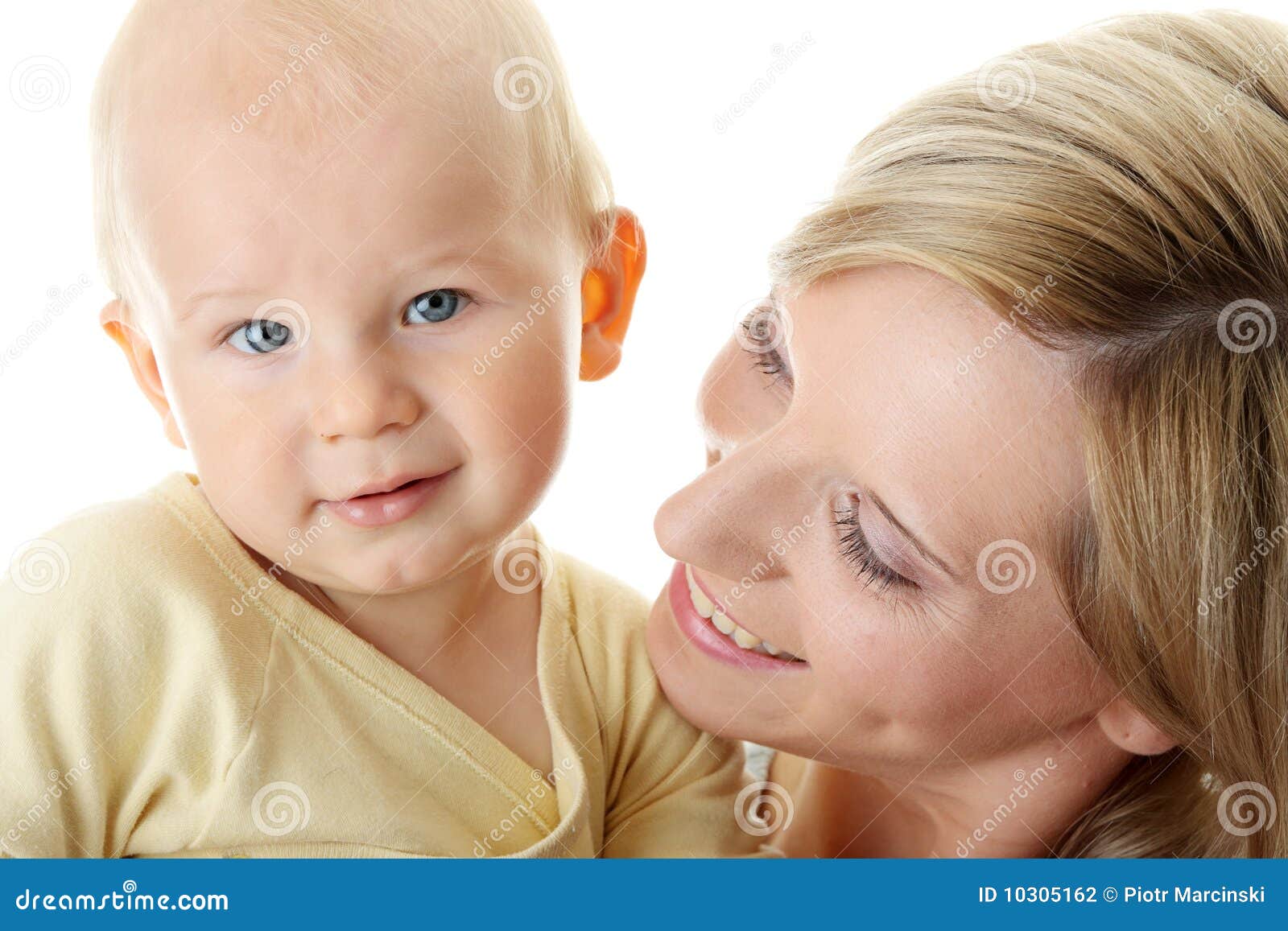 Baby und seine Mamma stockfoto. Bild von glück, finger - 10305162
