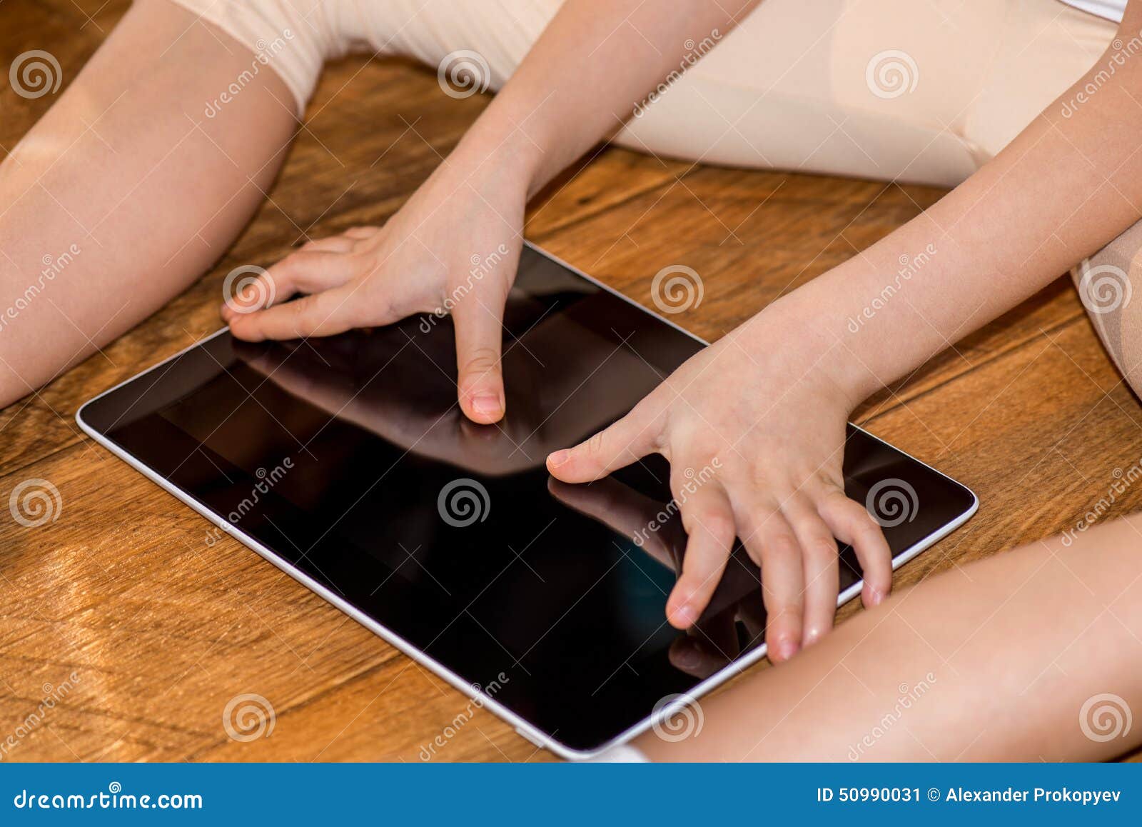 Baby using ipad stock image. Image of portrait, enjoyment - 50990031