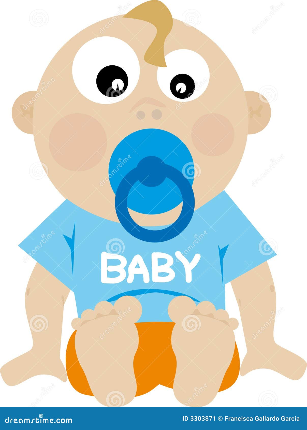 Baby (vector) stock vector. Illustration of likeable, baby - 3303871