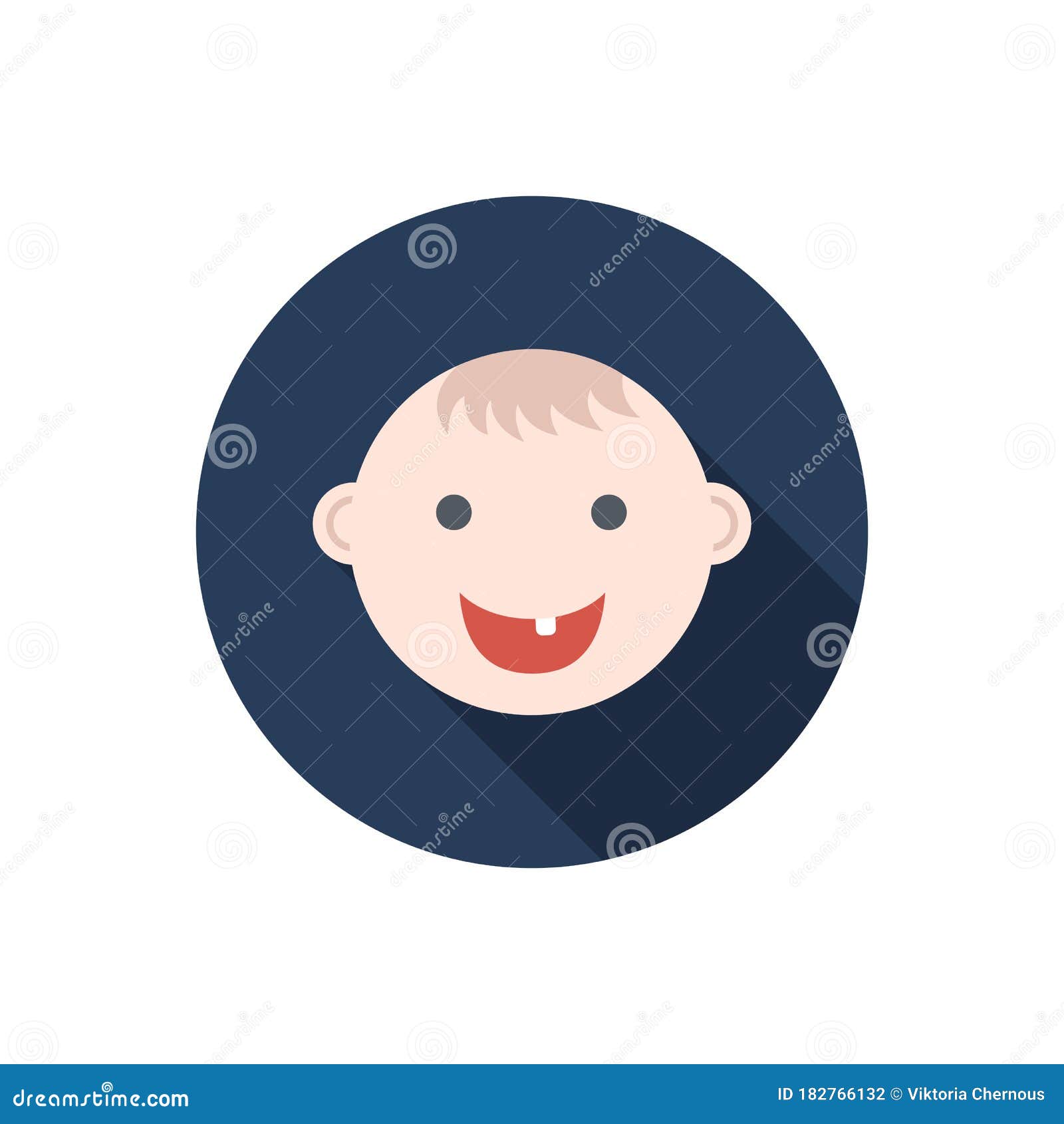 Baby vector icon stock illustration. Illustration of beautiful - 182766132