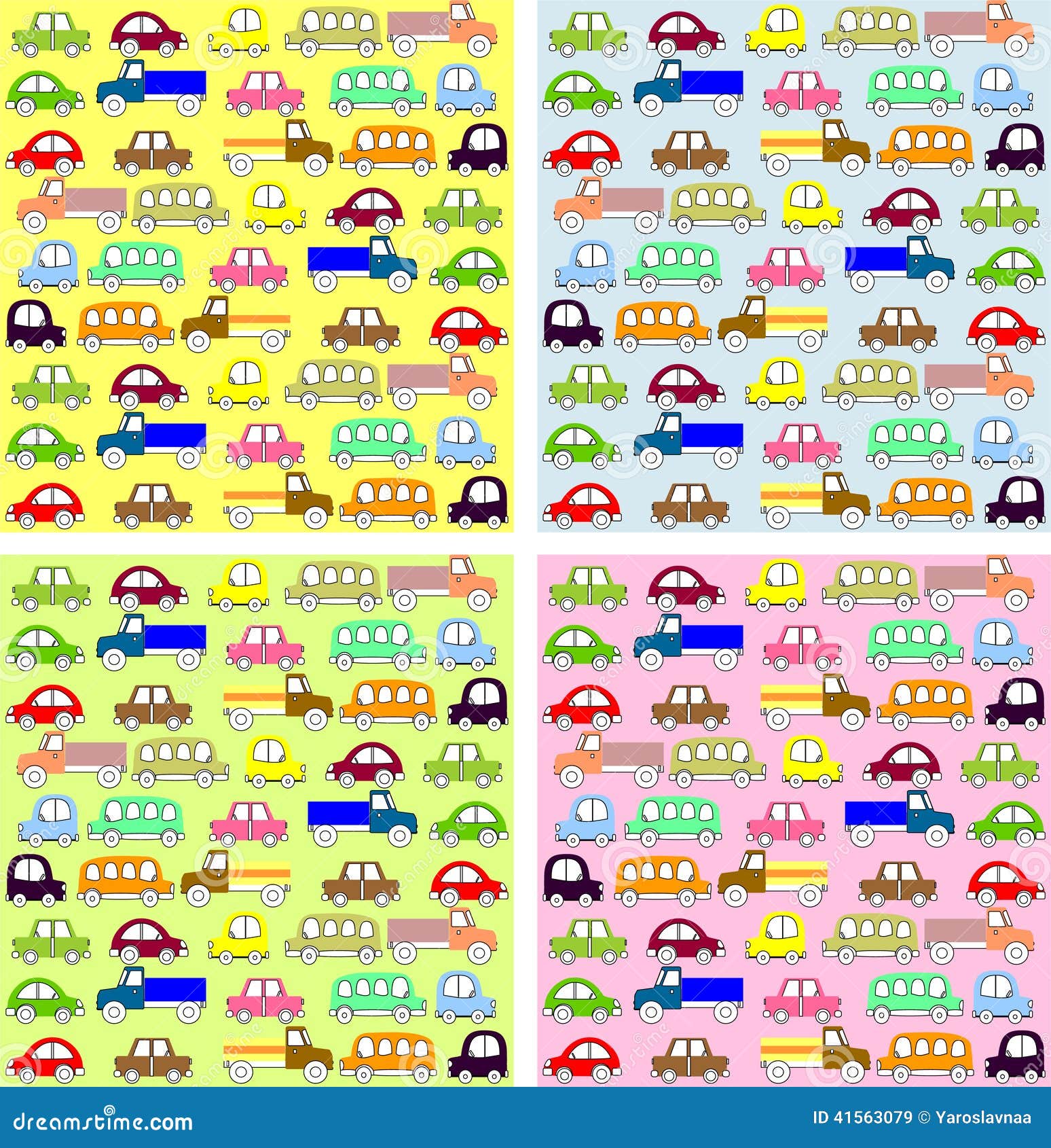 Vehicle Pattern Vector Illustration | CartoonDealer.com #36489192