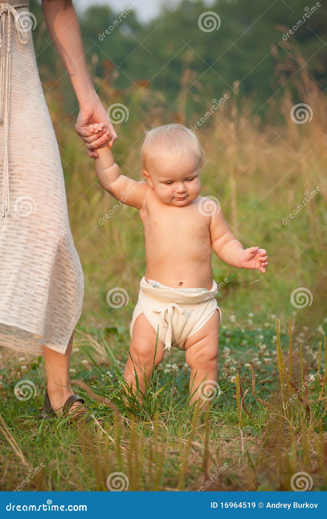 Baby walking stock image. Image of affectionate, attractive - 16964519