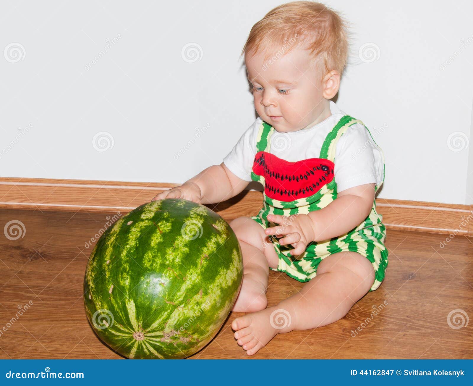 Baby and watermelon stock image. Image of health, dessert - 44162847