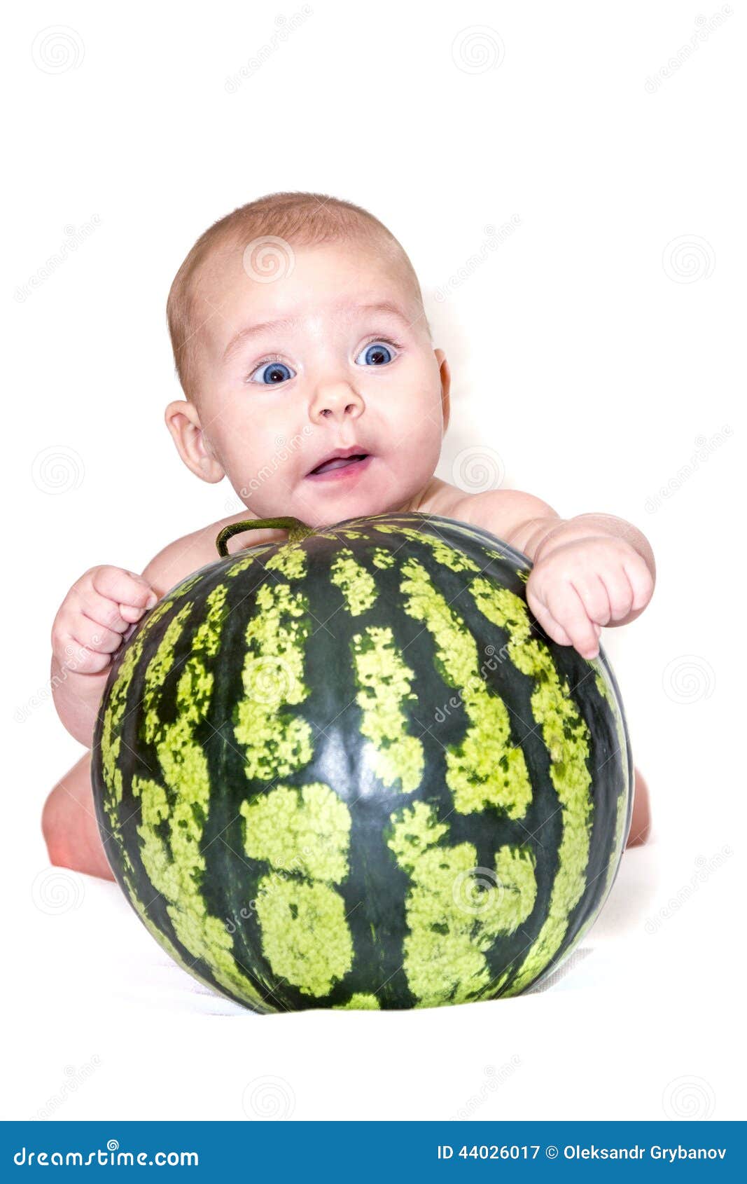 Baby on watermelon stock image. Image of small, fresh - 44026017