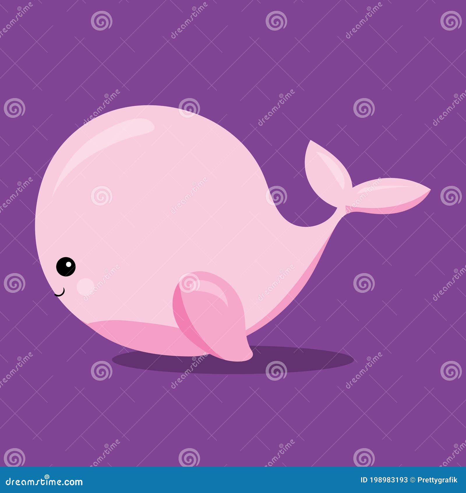 Baby whale pink 10 stock vector. Illustration of vector - 198983193