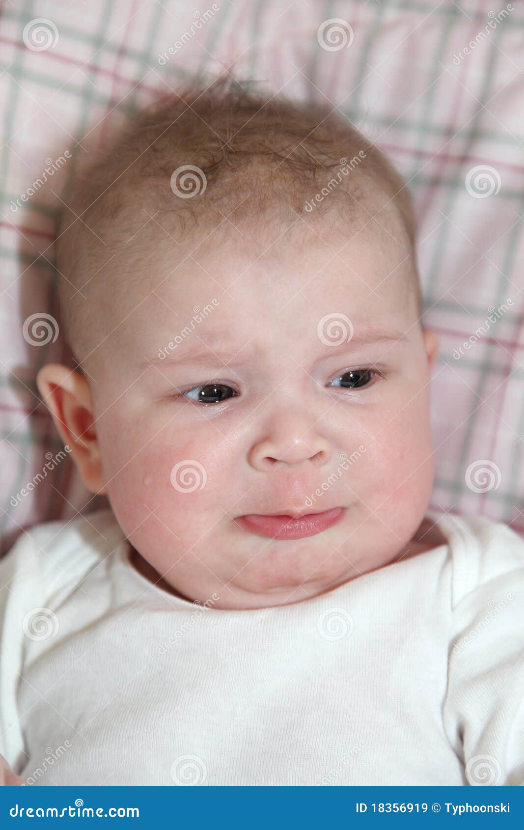 Baby whining stock image. Image of sadness, girl, face - 18356919