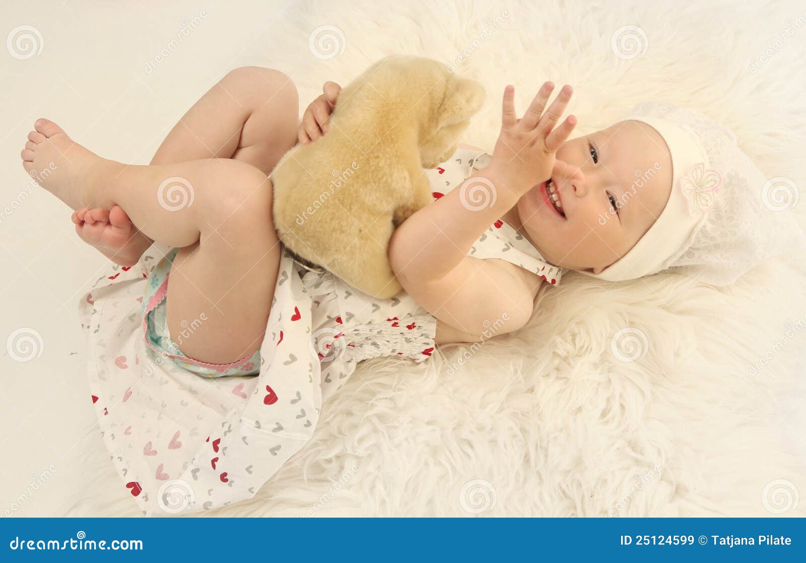 Baby on white stock image. Image of sweet, white, peaceful - 25124599