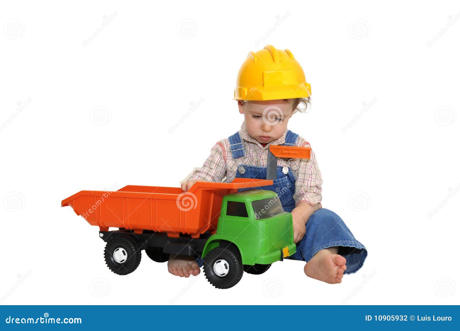 Baby worker stock photo. Image of industrial, jeans, inspect - 10905932