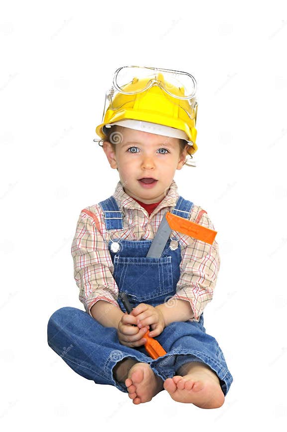 Baby worker stock photo. Image of making, jeans, business - 10966536