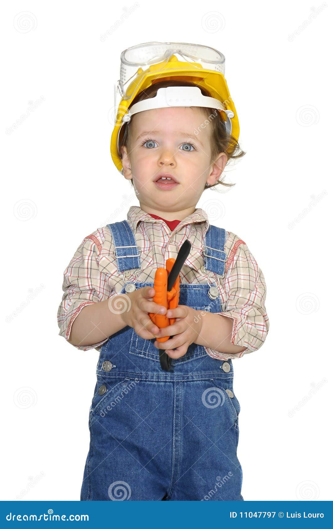 Baby worker stock image. Image of constructor, industrial - 11047797