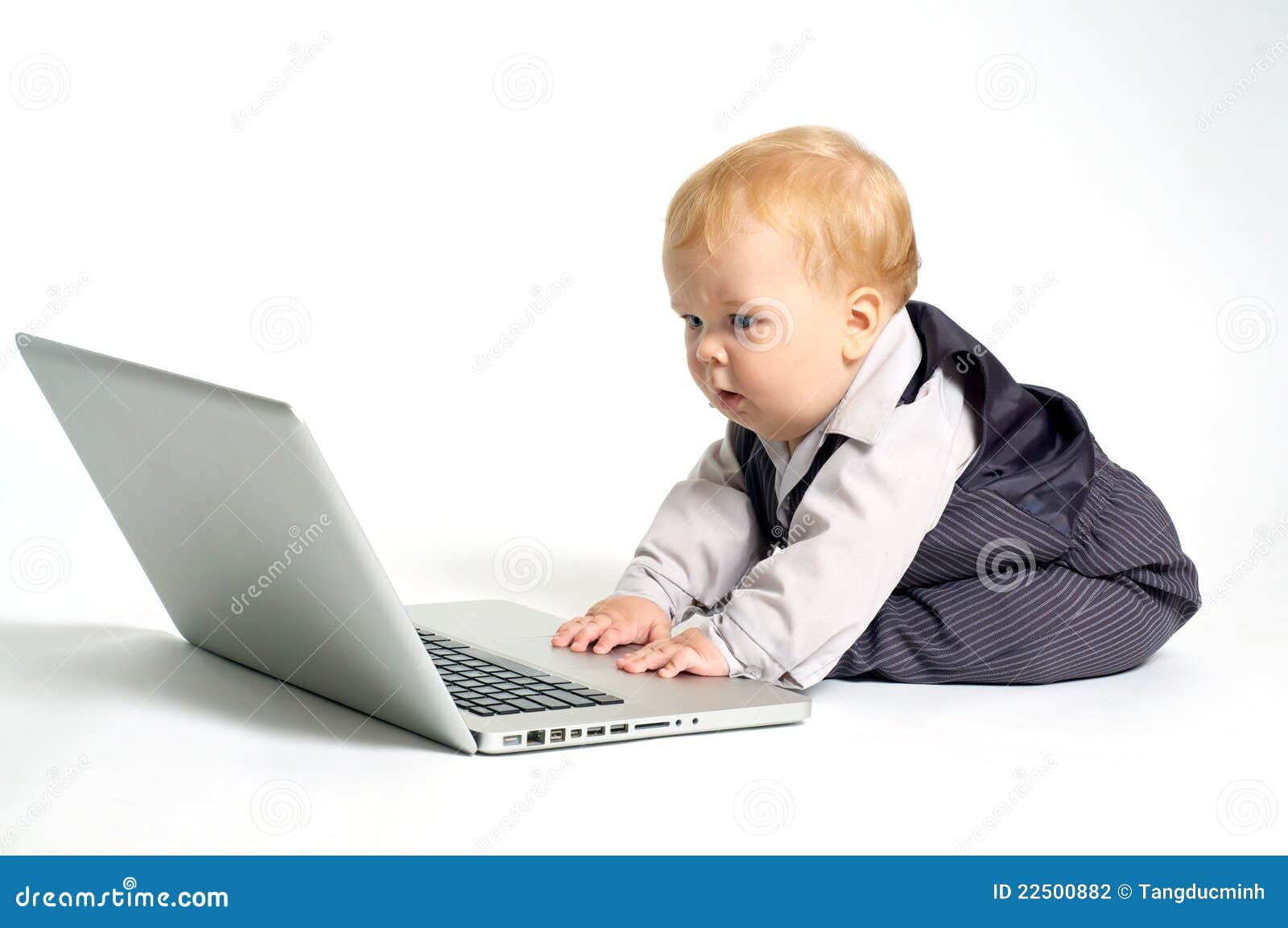 Baby working stock photo. Image of child, newborn, face - 22500882