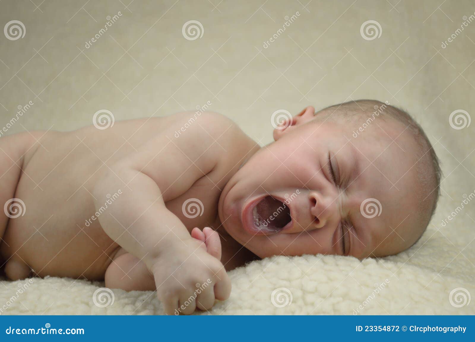 Baby yawn stock photo. Image of newborn, tired, sleep - 23354872