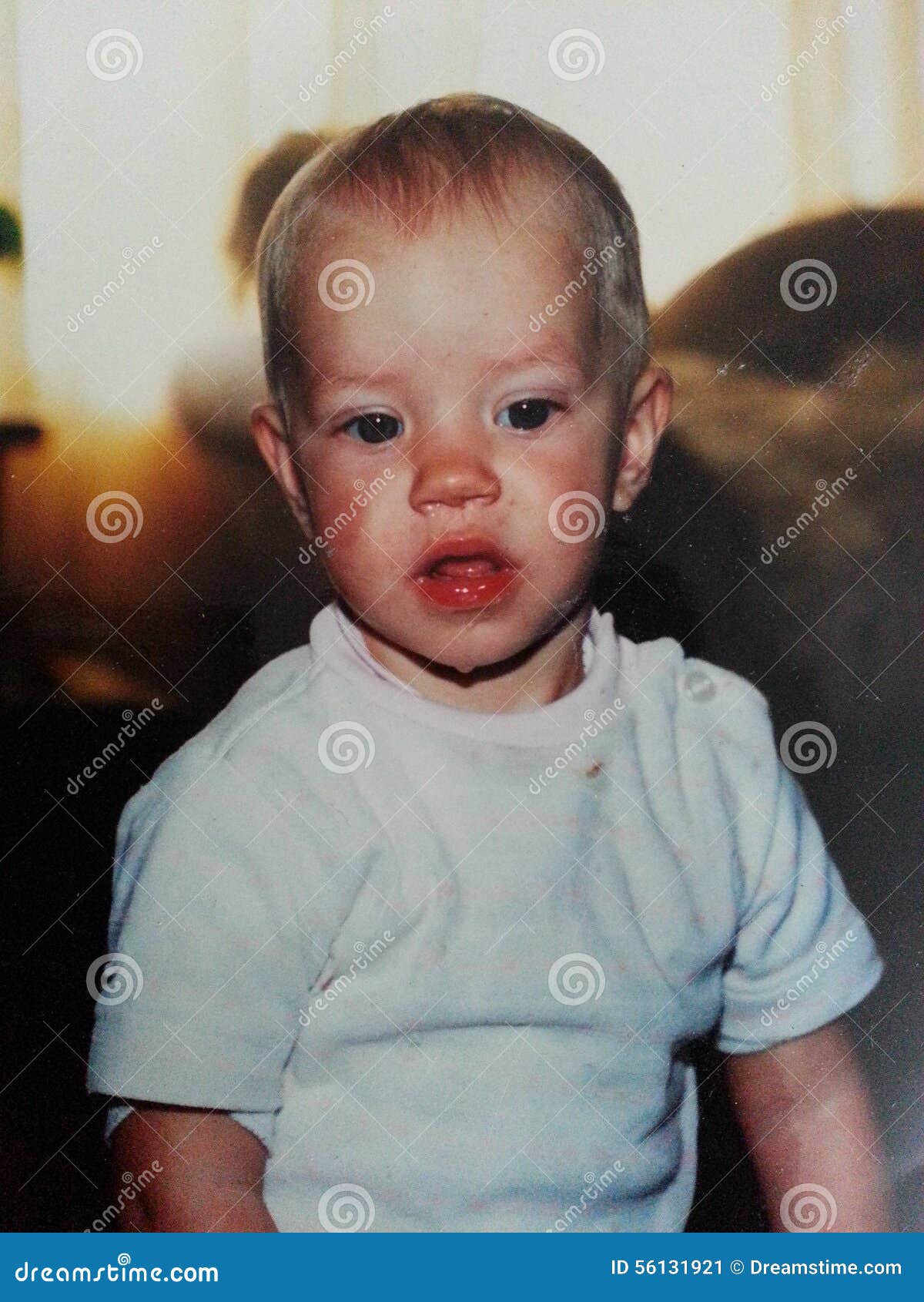 Baby editorial photo. Image of drooling, baby, 1990s - 56131921