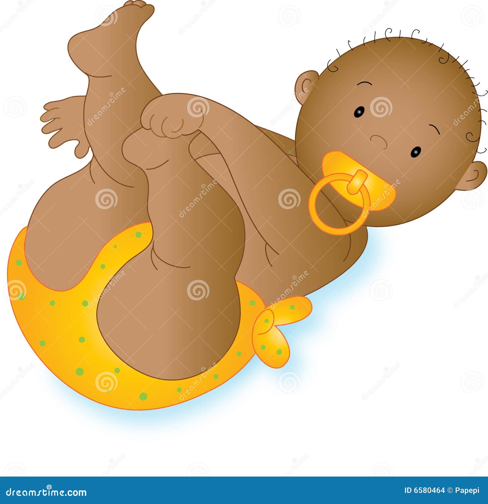 Baby yellow stock illustration. Illustration of birth - 6580464