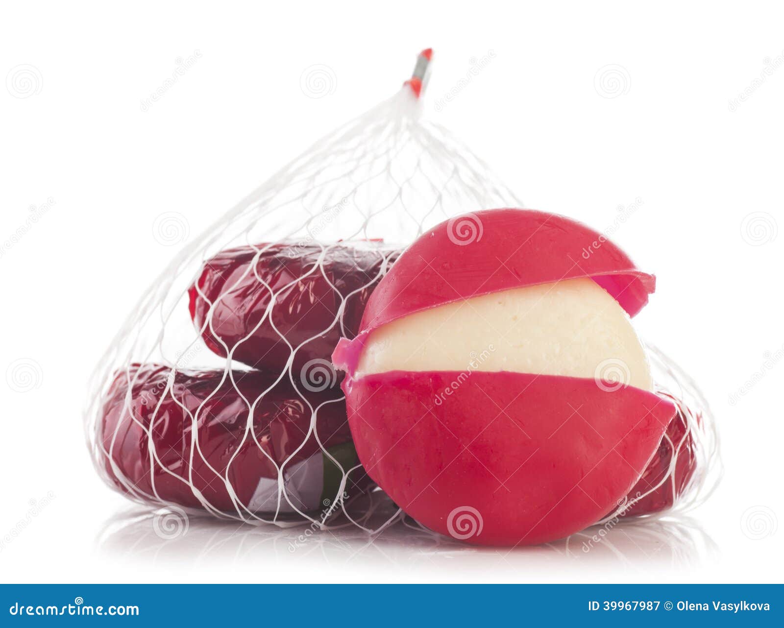 Babybel cheese in red wex stock image. Image of hard - 39967987