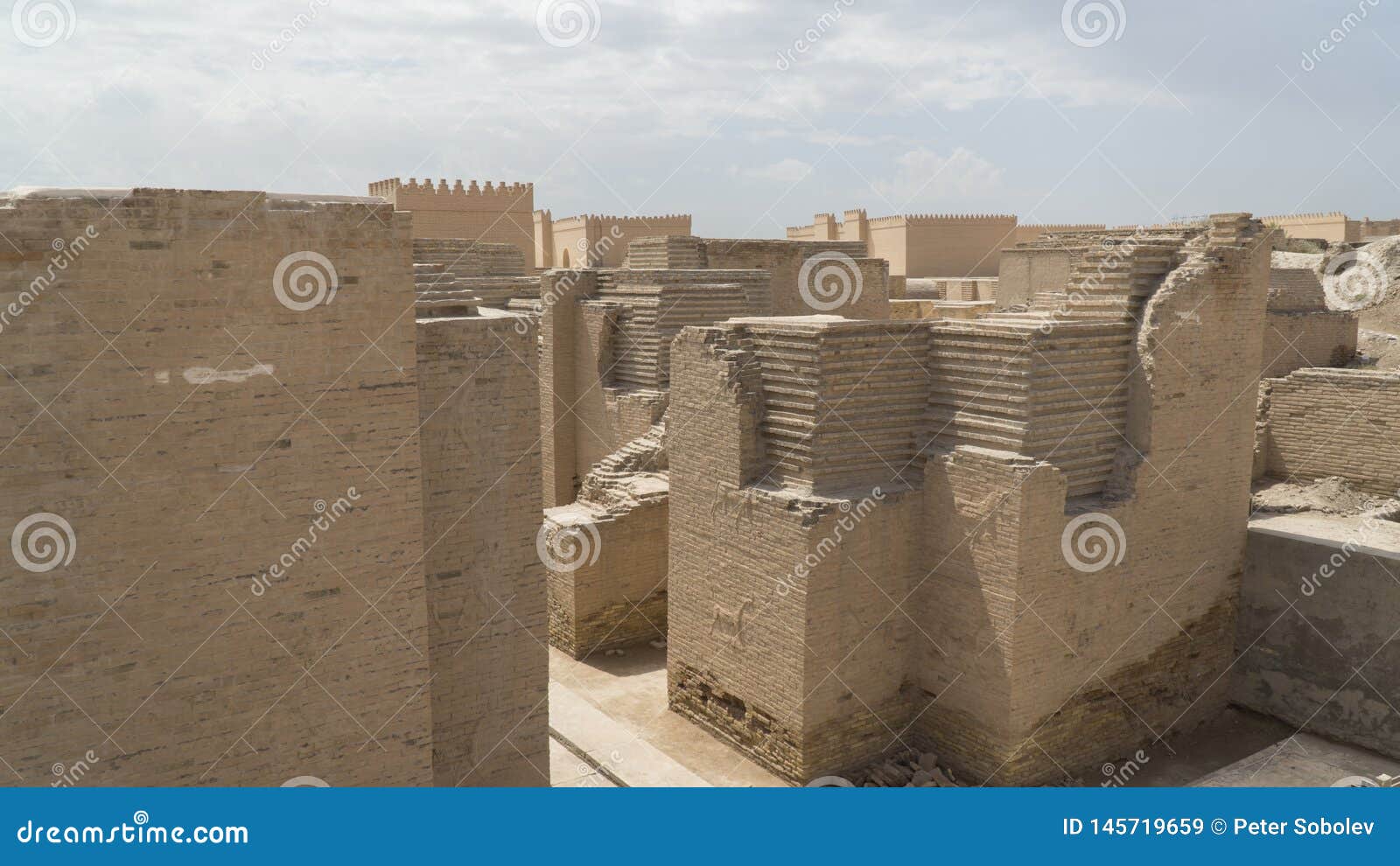 Babylon-Stadt, der Irak stockbild. Bild von mesopotamien - 145719659
