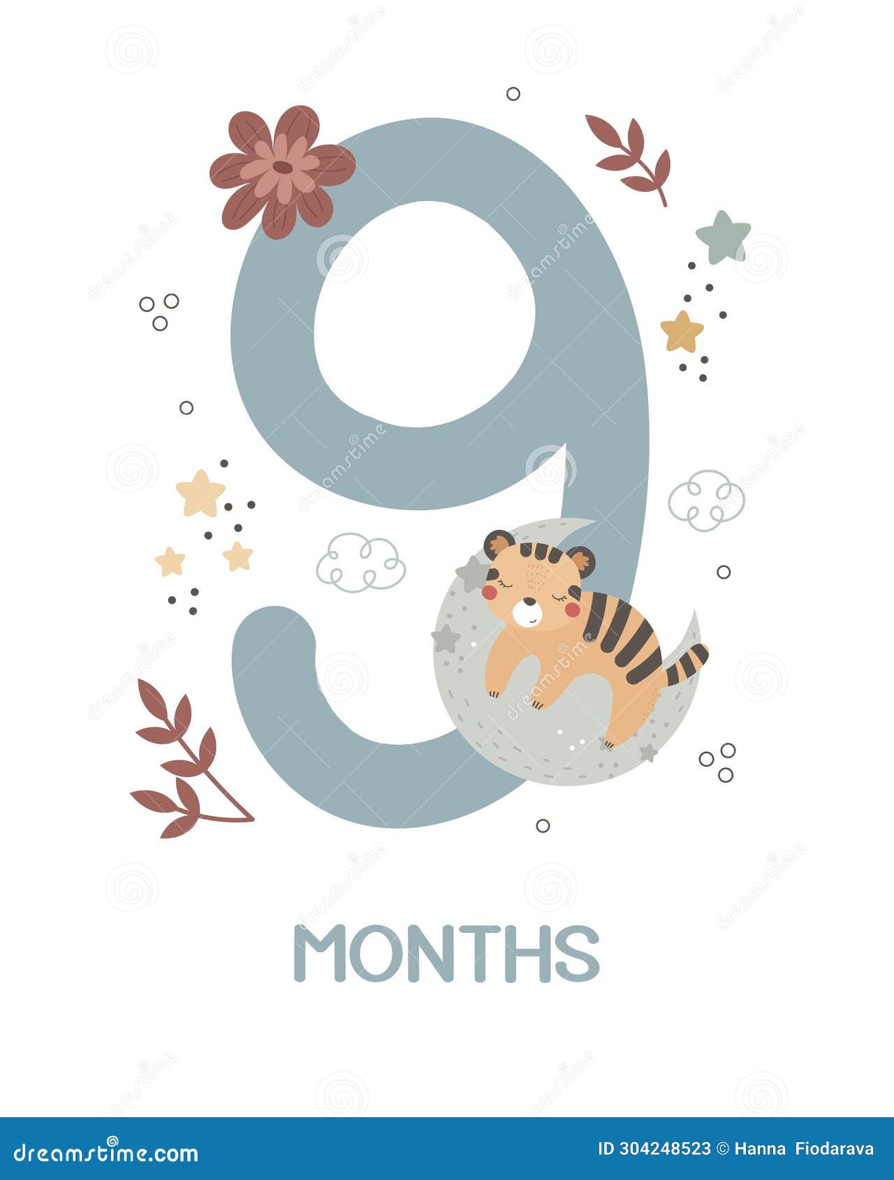 Tiger Number 1 - 3d Feline Fur Digit - Suitable For Safari, Wildlife Or ...