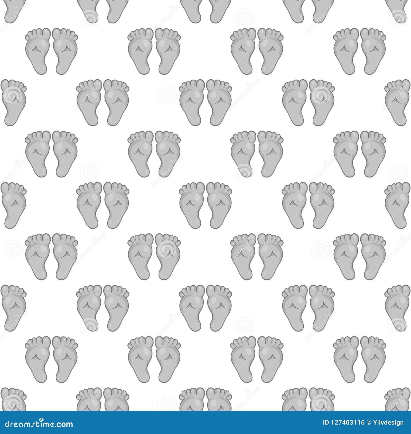 Babys Feet Seamless Pattern Stock Illustration - Illustration of ...