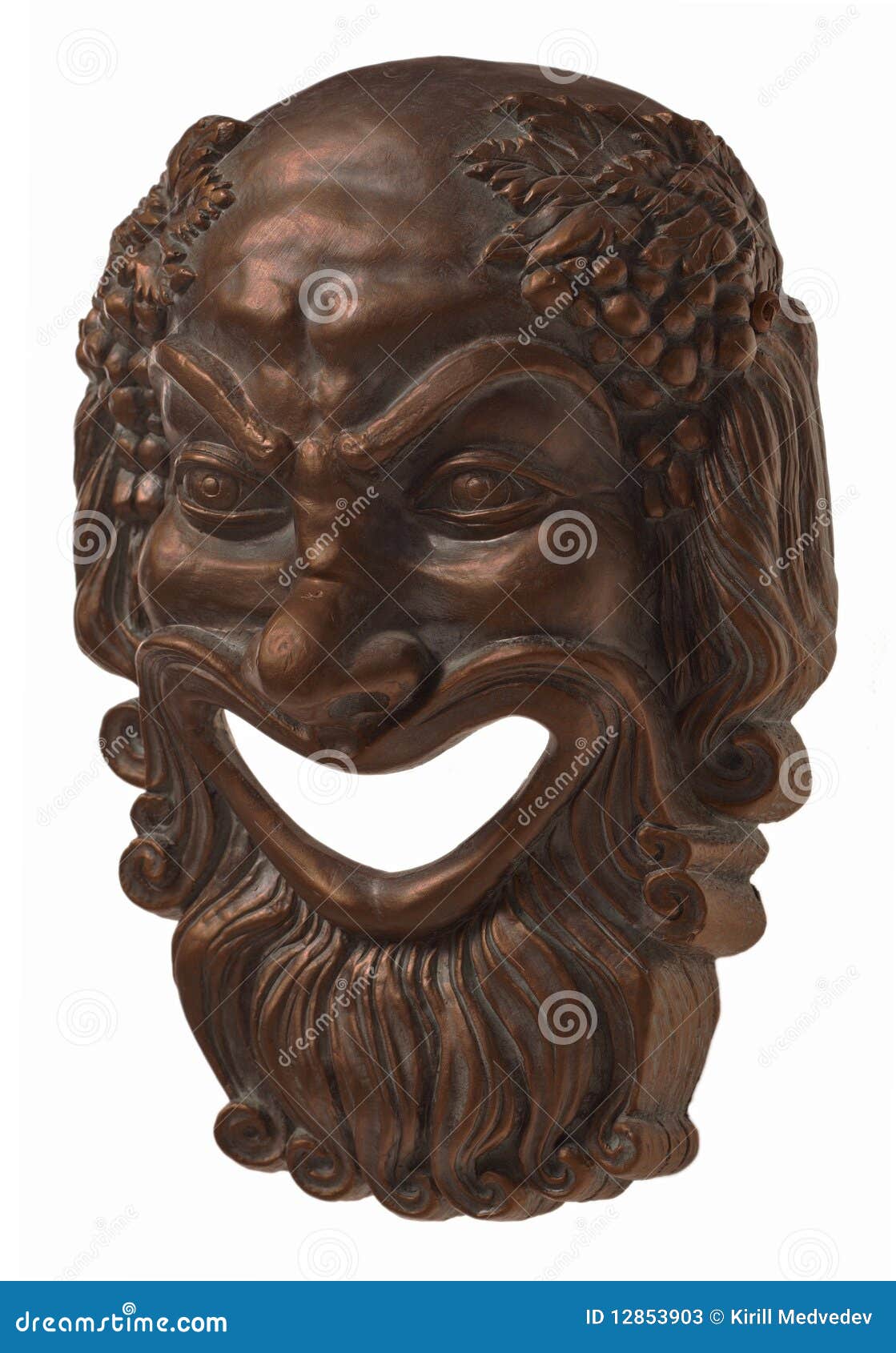 Bacchus mask stock image. Image of face, craft, white - 12853903