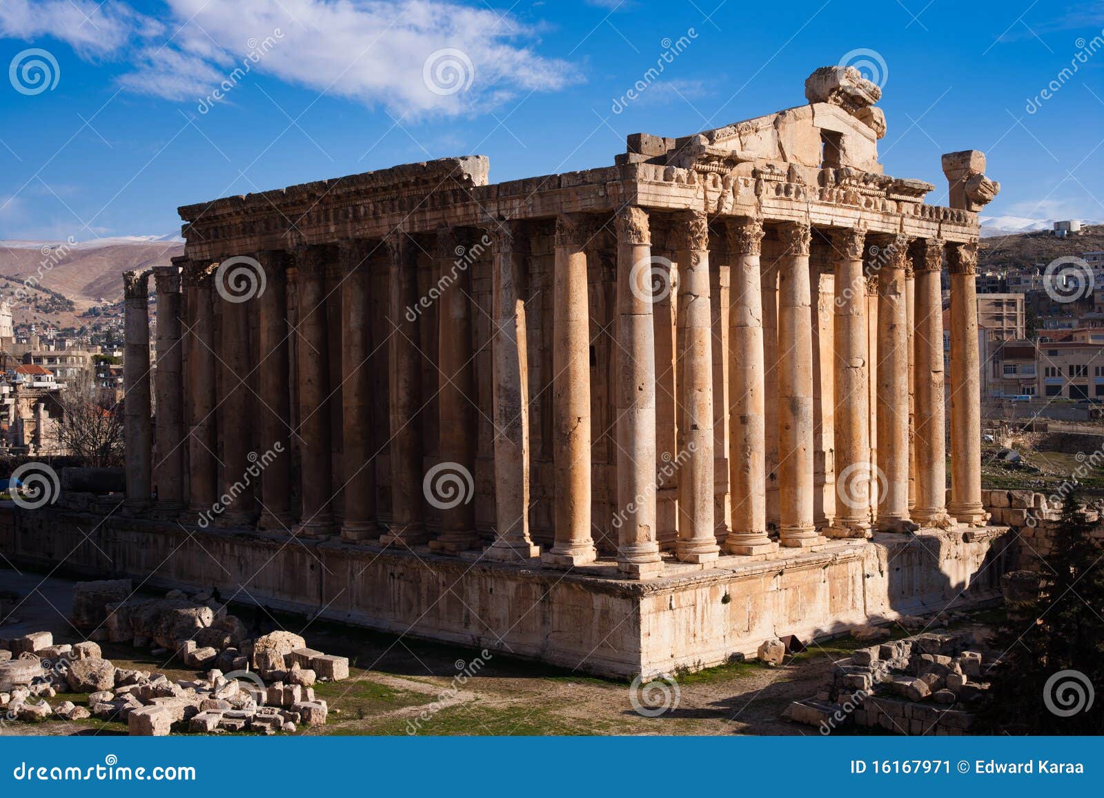 Bacchus Temple stock image. Image of historic, valley - 16167971