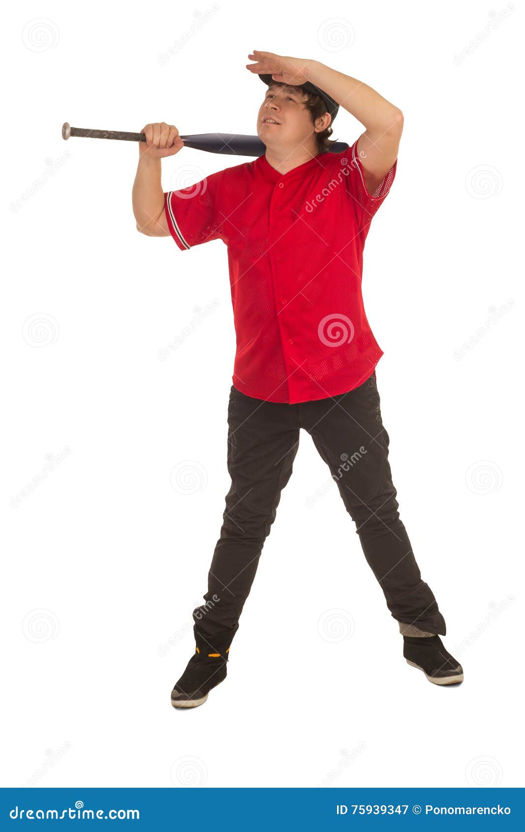 Baceball player with a bat stock image. Image of training - 75939347