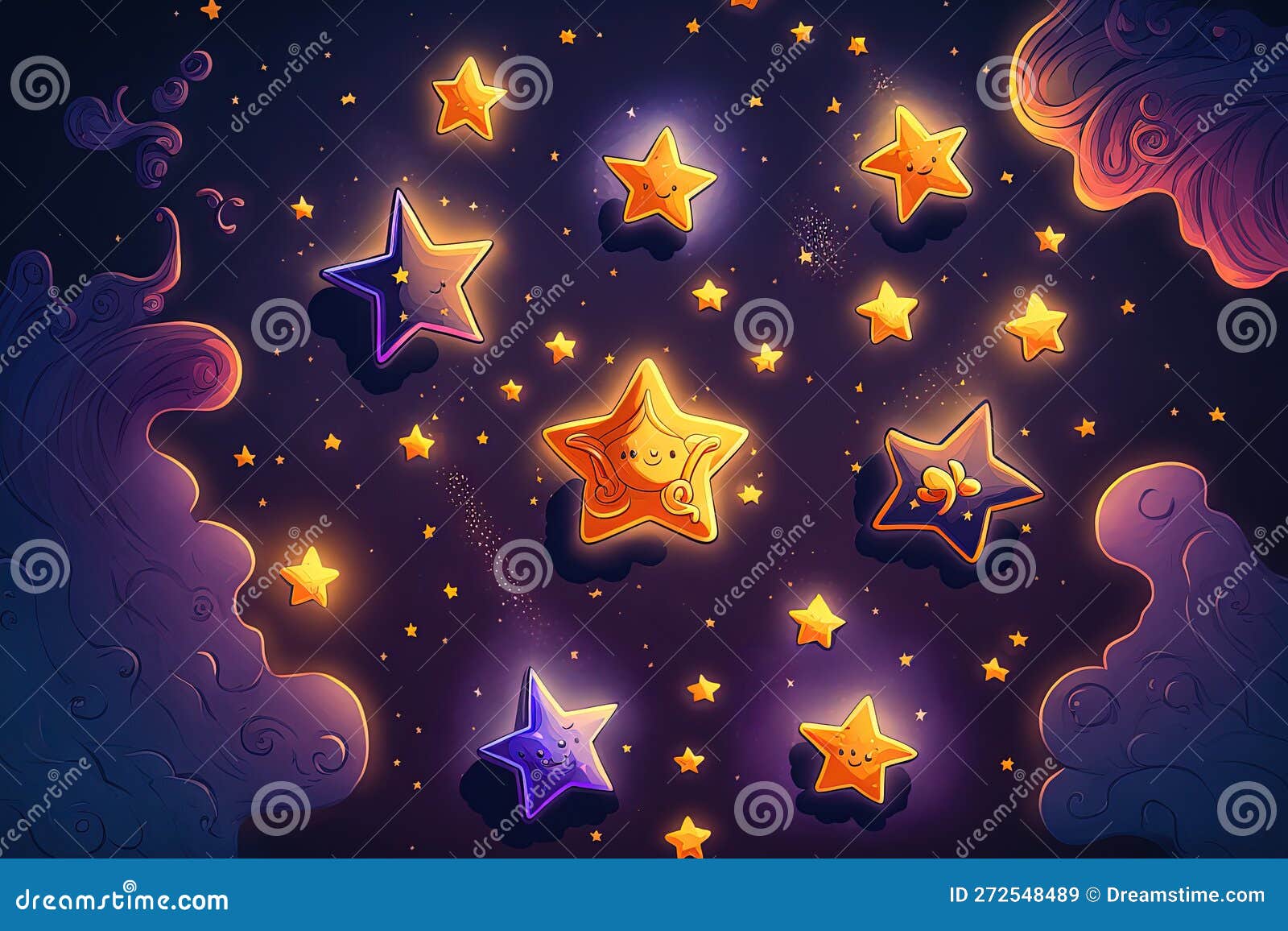 Bacground stars stock illustration. Illustration of shine - 272548489