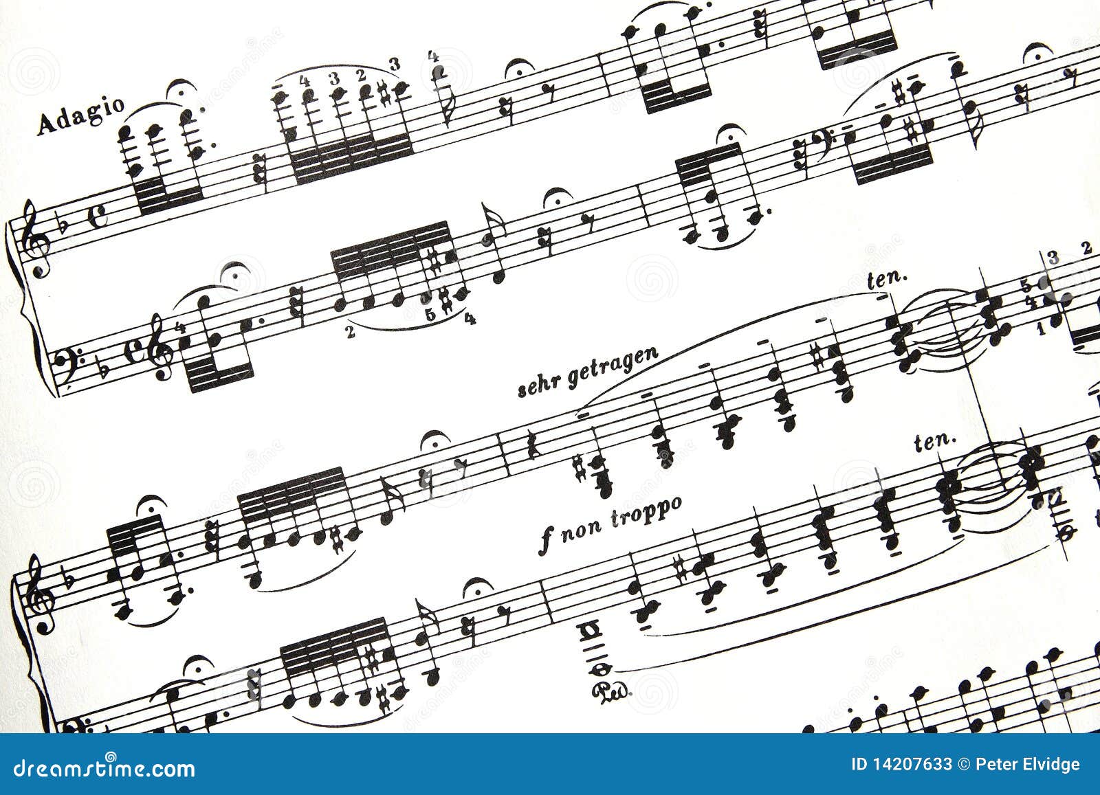 Bach Score Fragment stock illustration. Illustration of decoration ...