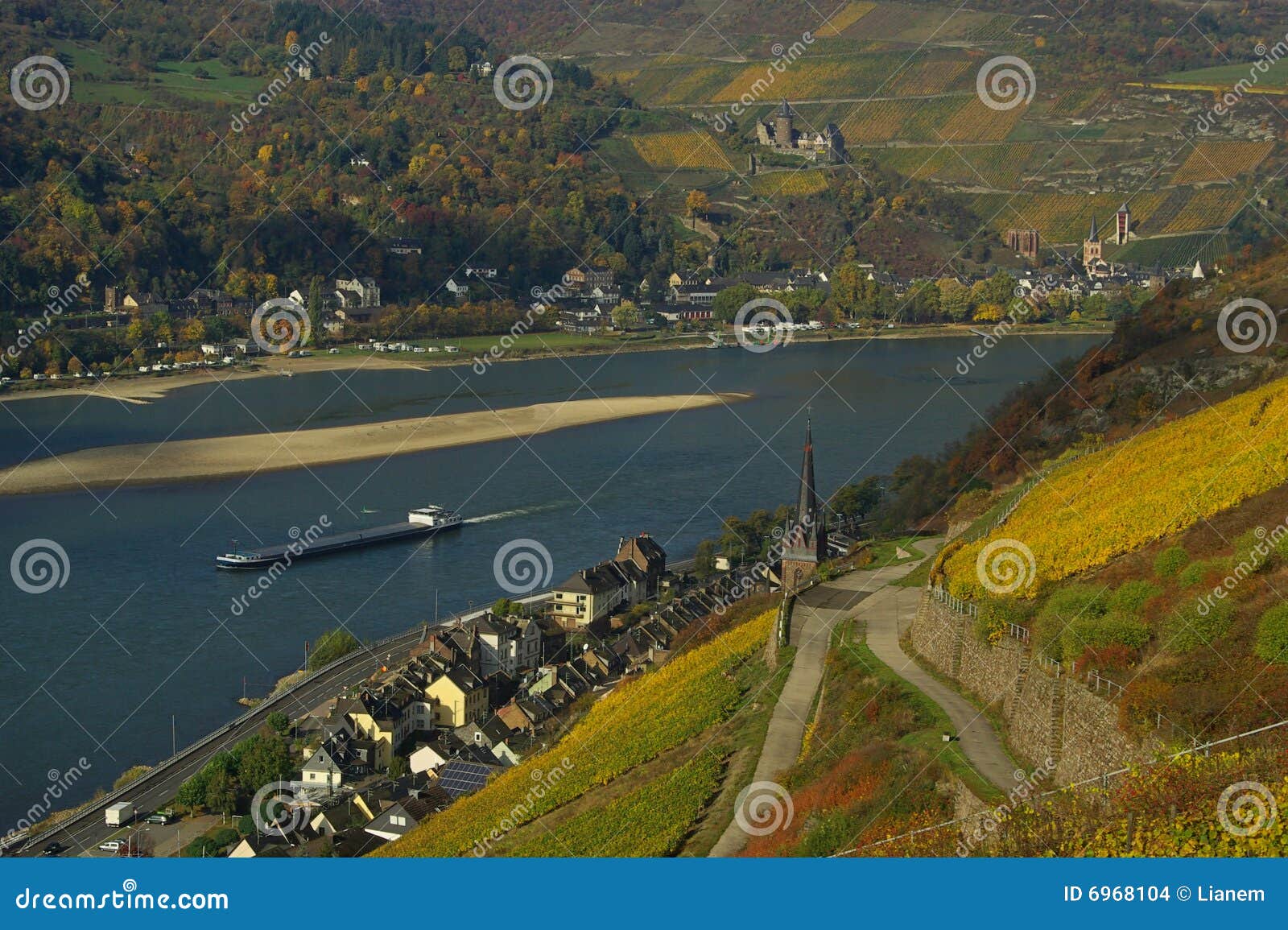 Bacharach stock photo. Image of architecture, lorch, green - 6968104